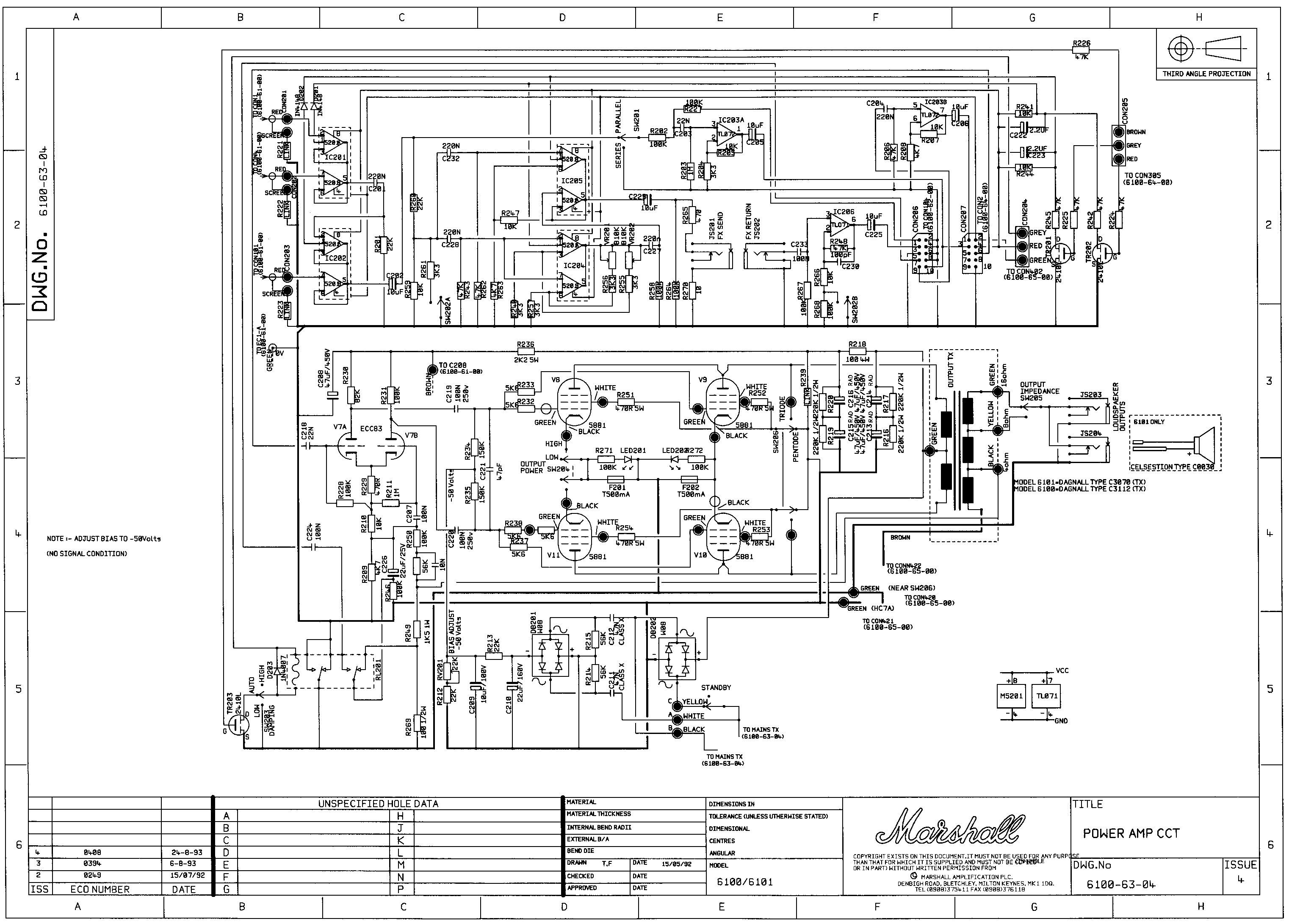 Marshall 30th Anniversary Schematics - Dr.Tube